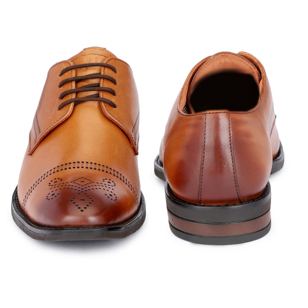 Varito Men’s Officewear Party Crust Italian Leather Lace up Formal Shoe ...